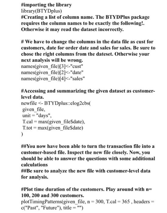 Solved Access and analyze the transaction dataset provided. | Chegg.com