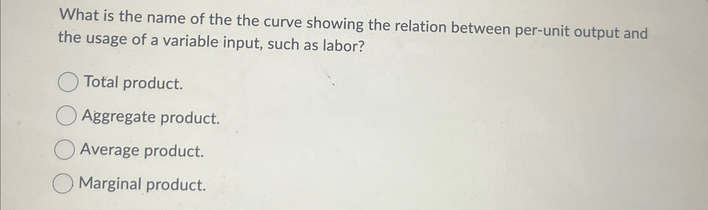 Solved What is the name of the the curve showing the | Chegg.com