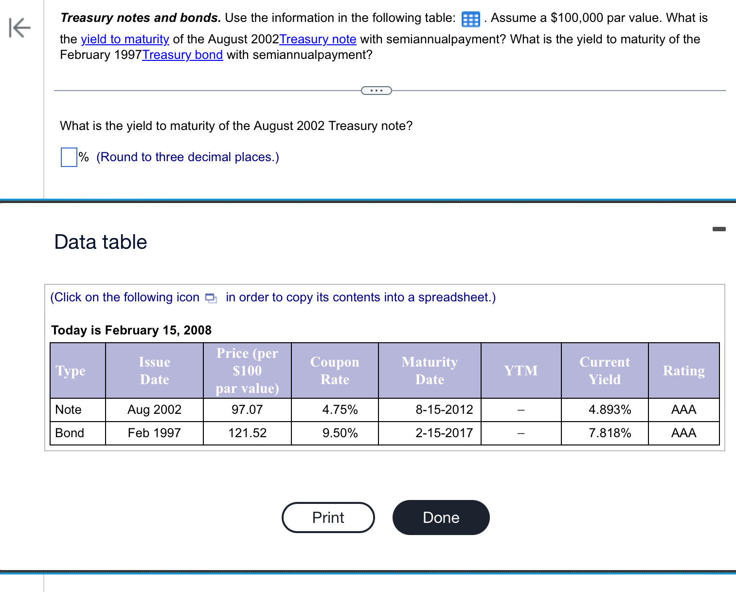 Data table(Click on the following icon in order to | Chegg.com