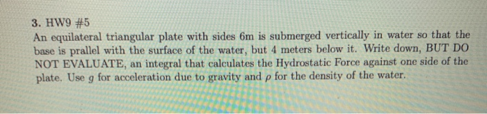 Solved 3. HW9 #5 An equilateral triangular plate with sides | Chegg.com