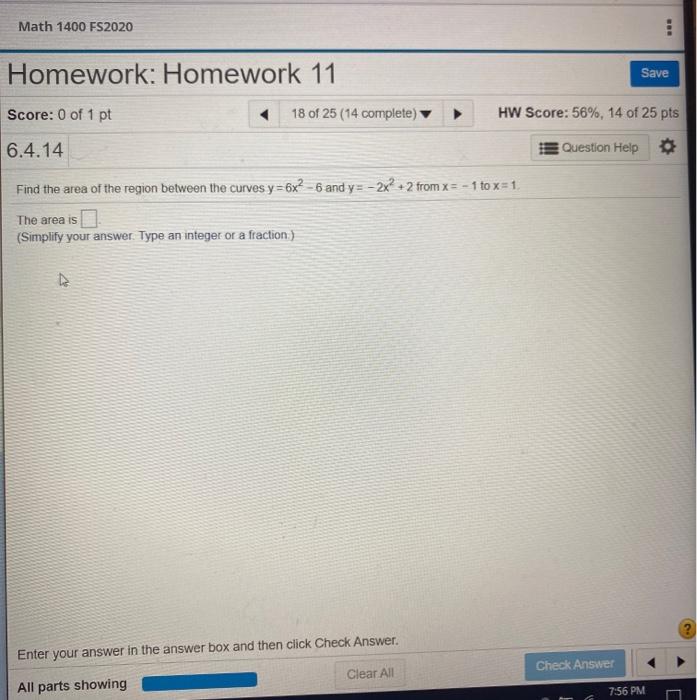 Solved Math 1400 FS2020 BRO Homework: Homework 11 Save | Chegg.com