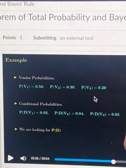 Solved According to the theorem of total probability, do we | Chegg.com