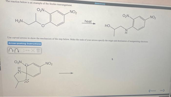 Solved The reaction below is an example of the Smiles | Chegg.com
