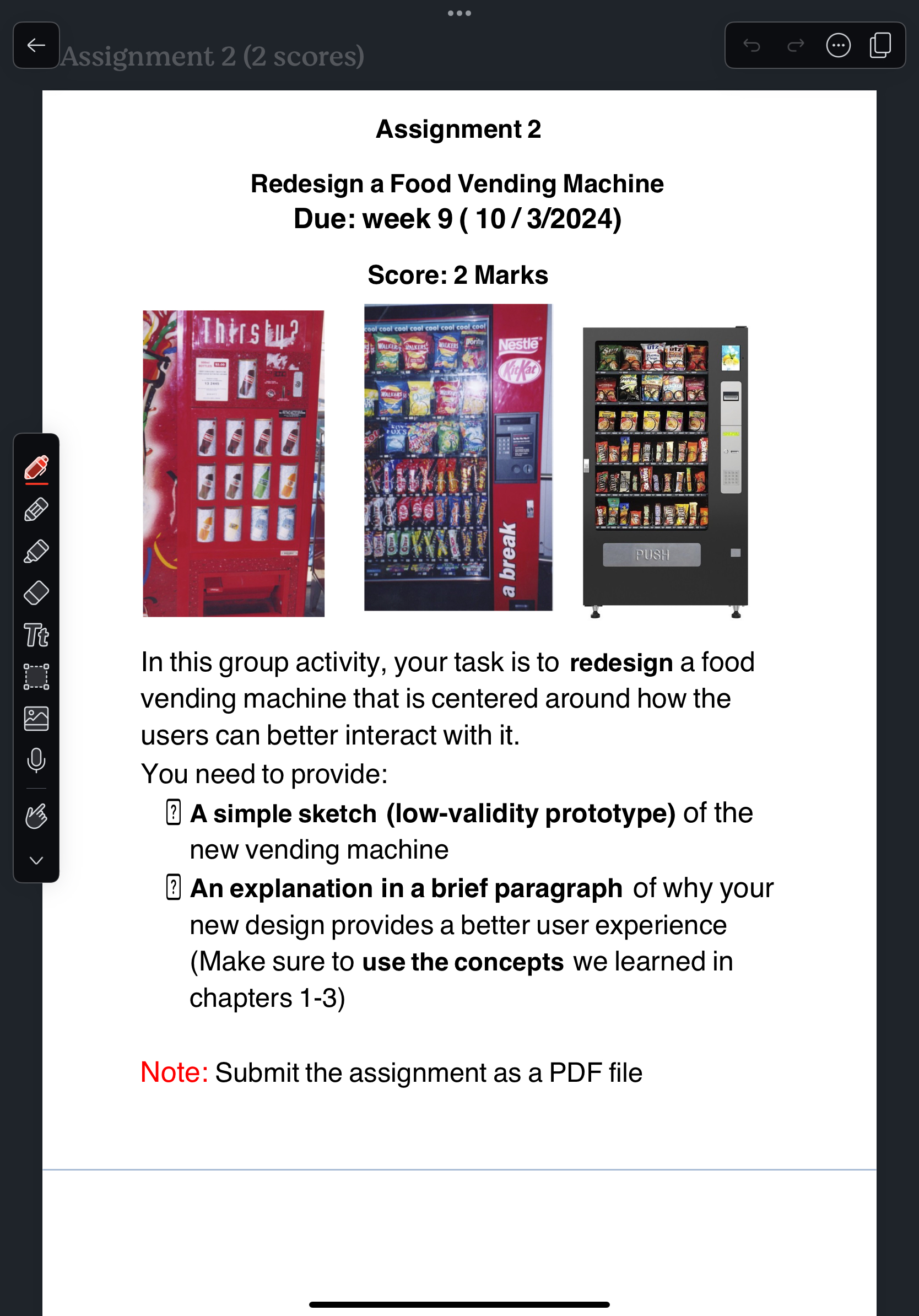Solved Assignment 2 (2 ﻿scores)Assignment 2Redesign a Food | Chegg.com