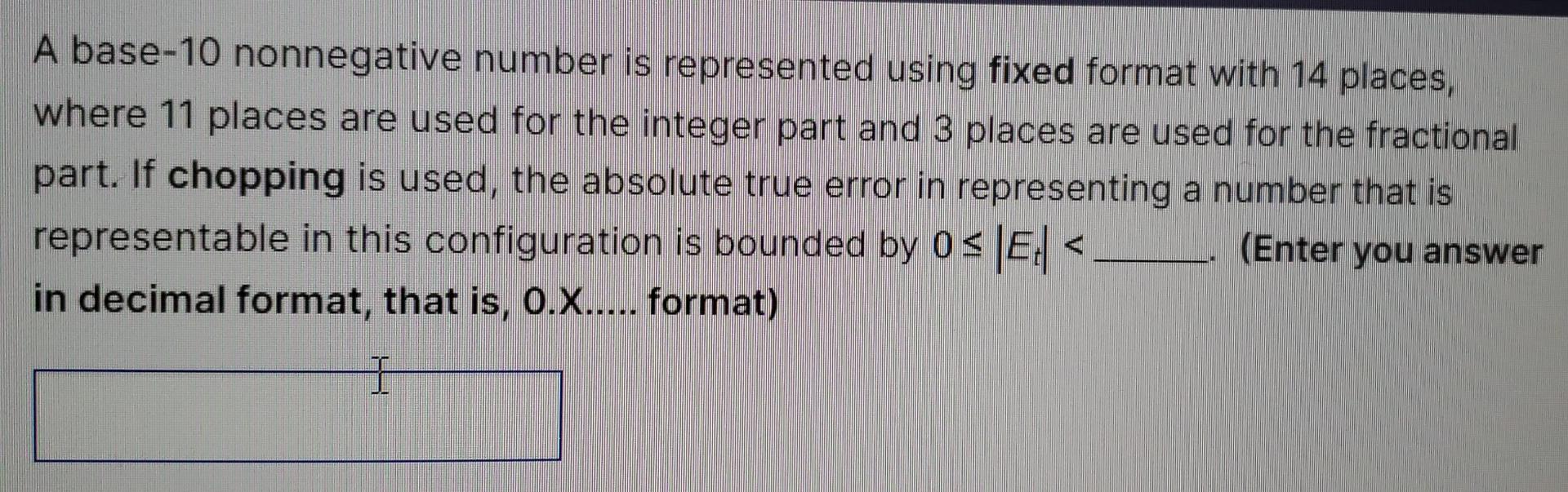 Solved A base-10 nonnegative number is represented using | Chegg.com