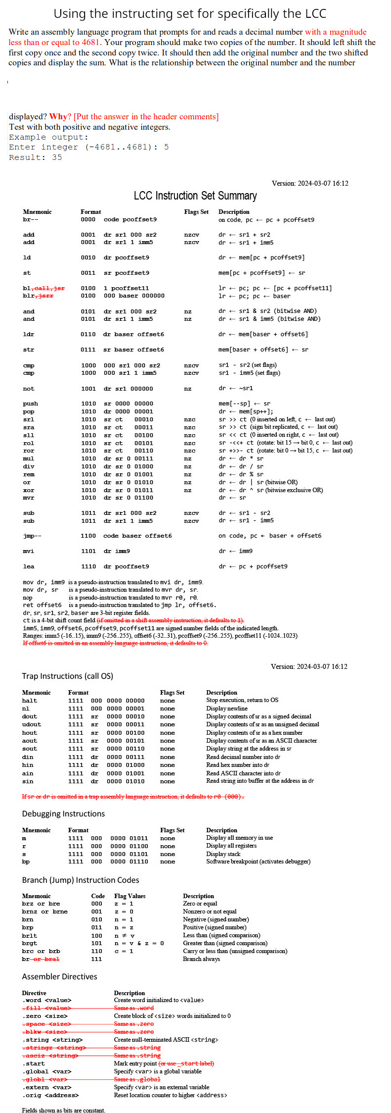 Solved Write an assembly language program that prompts for | Chegg.com