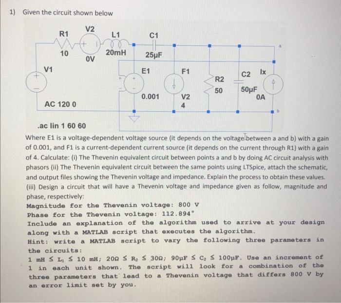 Circuit design question: how to implement the sweep | Chegg.com
