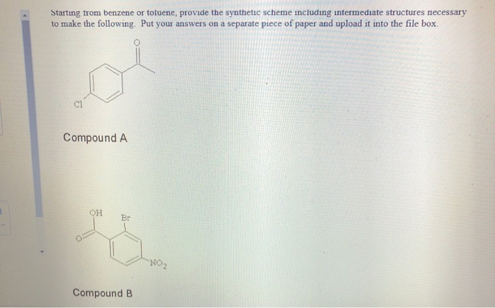 Solved NH2 I Compound C Starting from benzene or toluene, | Chegg.com