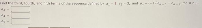 Solved Find the indicated term of the sequence whose nth | Chegg.com