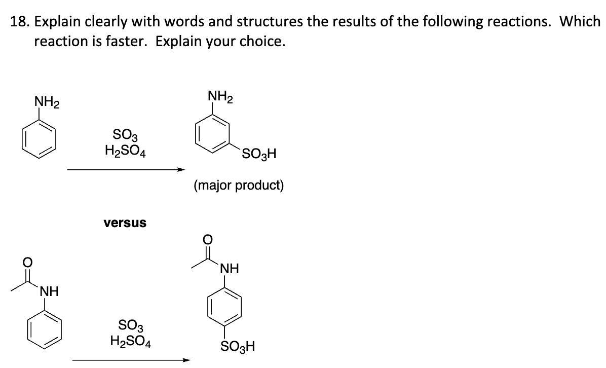 Solved 18. ﻿Explain clearly with words and structures the | Chegg.com
