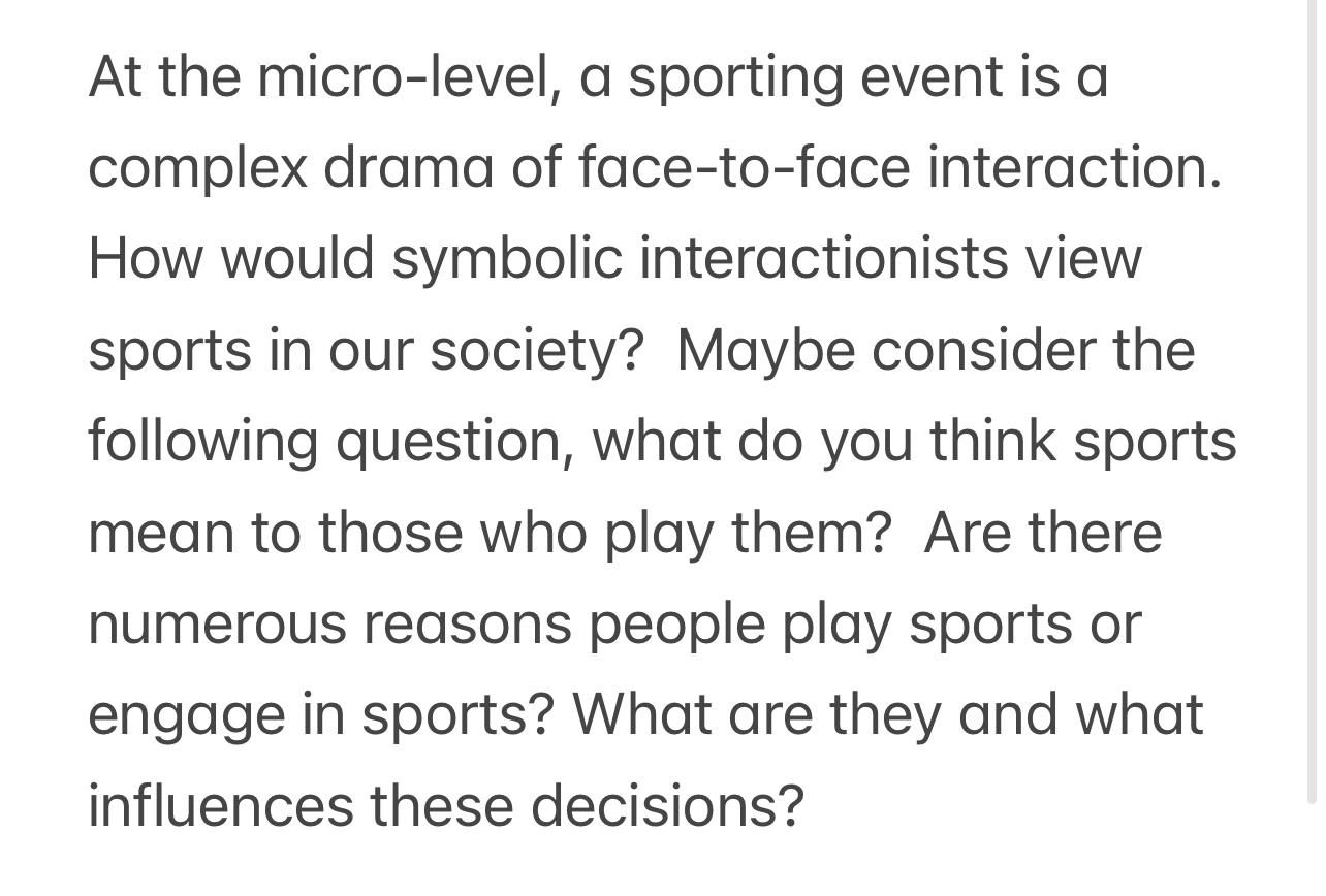 Solved How to solve...At the micro-level, a sporting event | Chegg.com