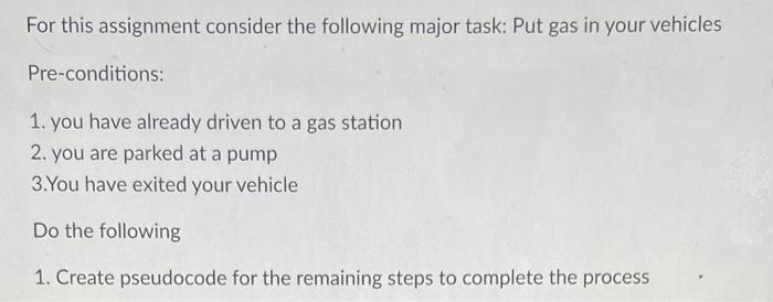 Solved For this assignment consider the following major | Chegg.com