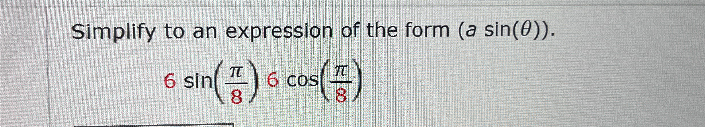 Solved Simplify to an expression of the form | Chegg.com