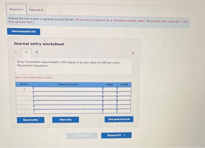 Solved Exercise 11-12A (Algo) Treasury stock transactions LO | Chegg.com