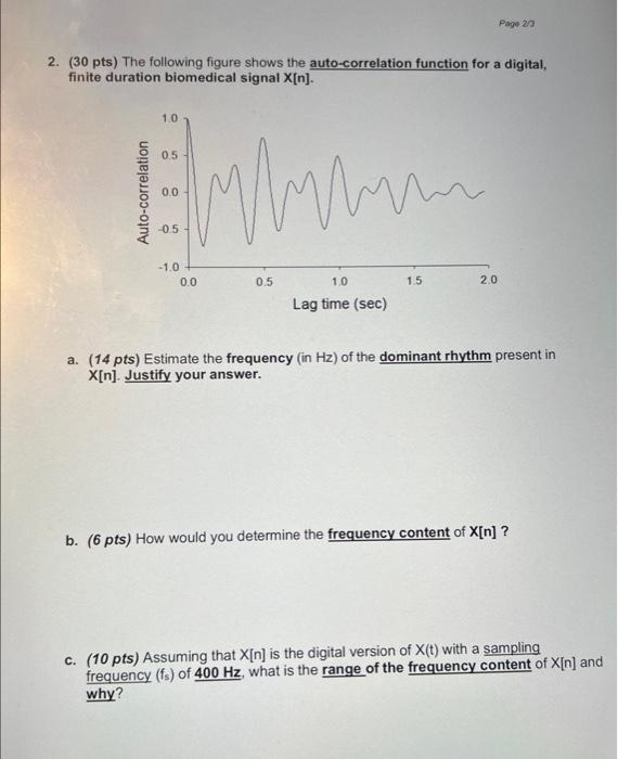 Solved 2. (30 pts) The following figure shows the | Chegg.com