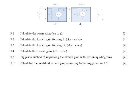 Solved 3.1 Calculate the attenuation due to R.. [2] 3.2 | Chegg.com