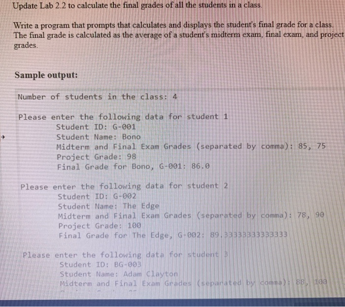 Solved # Modify the code below: . def main(): # Replace this | Chegg.com