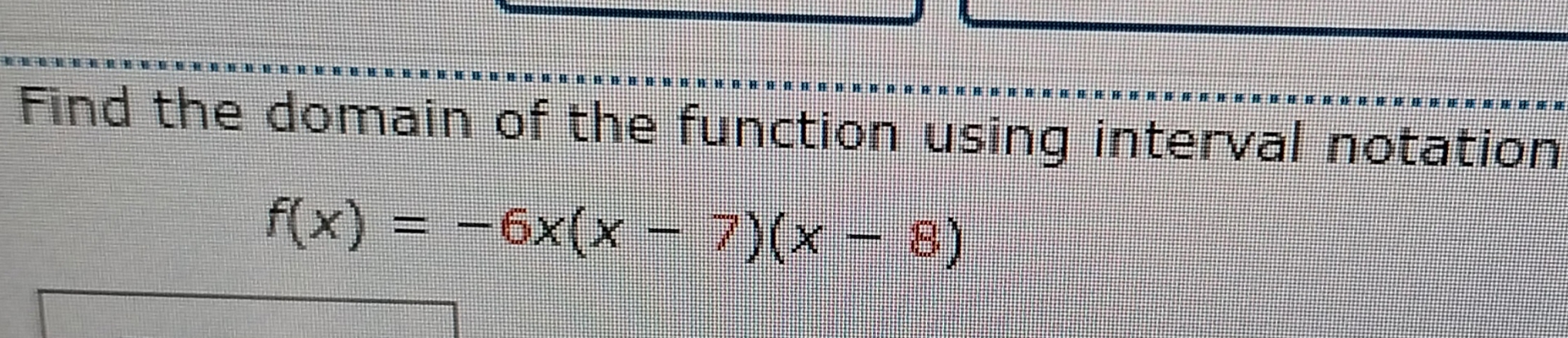 Solved Find the domain of the function using interval | Chegg.com