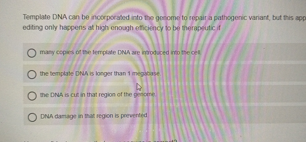 Solved Template DNA can be incorporated into the genome to | Chegg.com