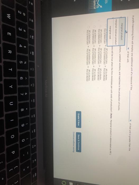 Solved A profit maximizing firm will employ one additional | Chegg.com