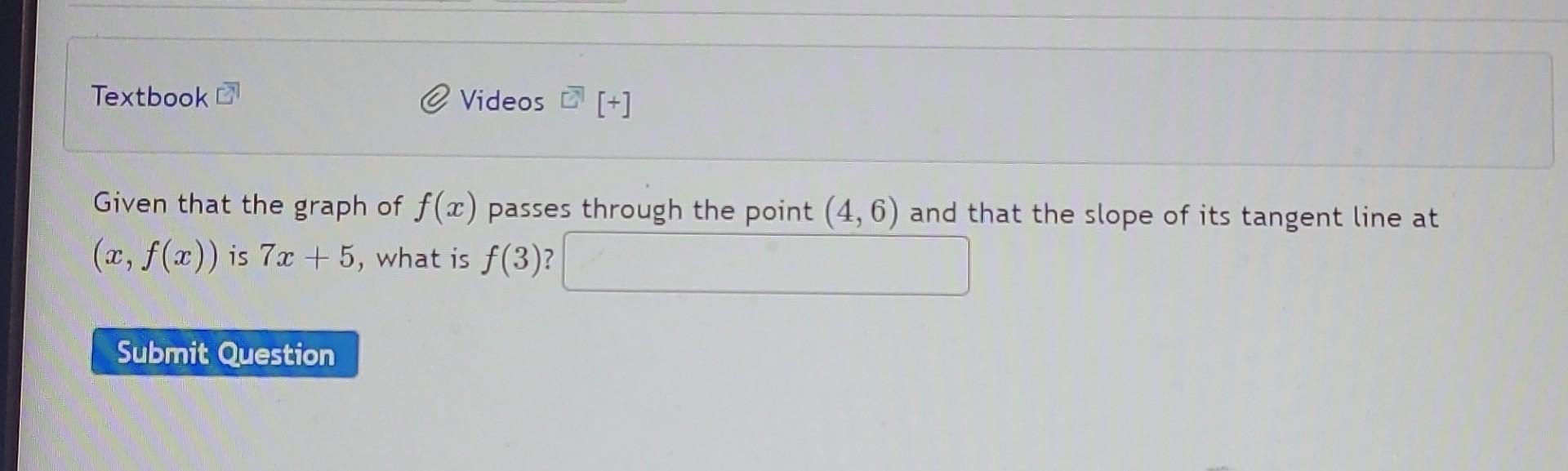 Solved Given that the graph of f(x) passes through the point | Chegg.com