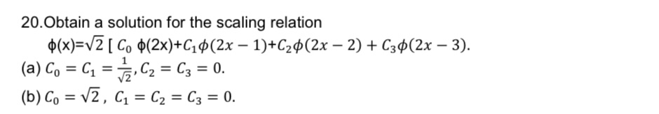 20.Obtain a solution for the scaling | Chegg.com