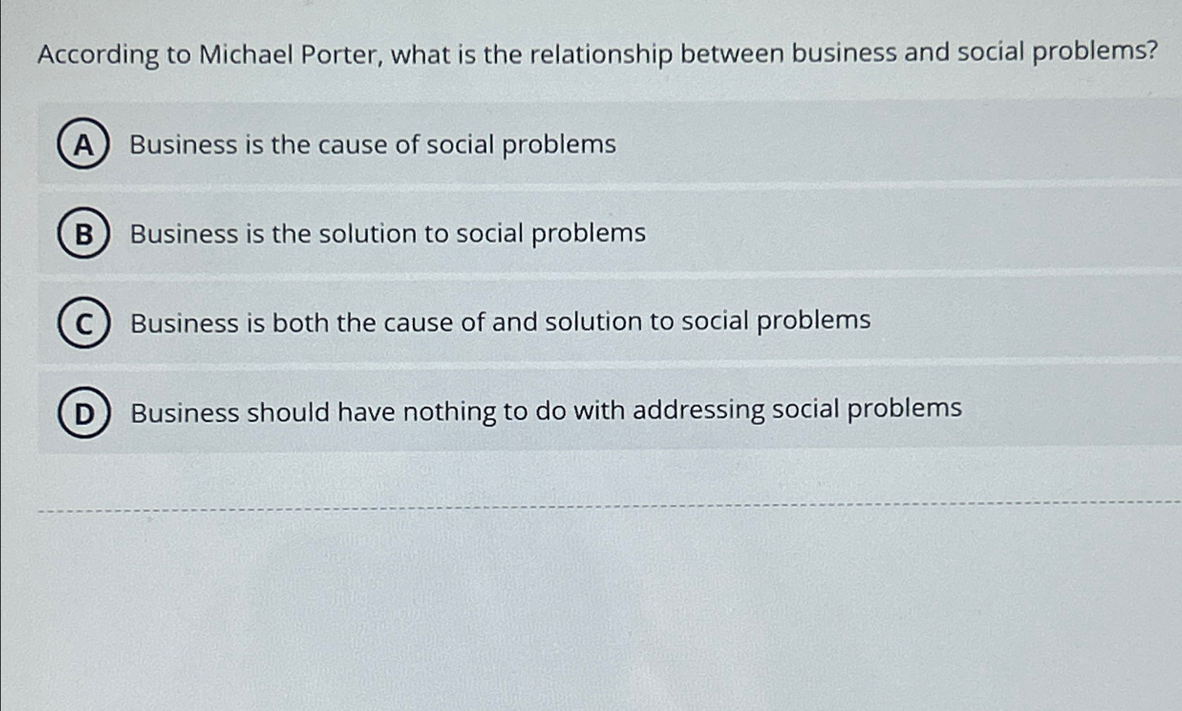 Solved According to Michael Porter, what is the relationship | Chegg.com