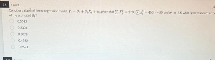 Solved Consider aclassical linear regression model: | Chegg.com