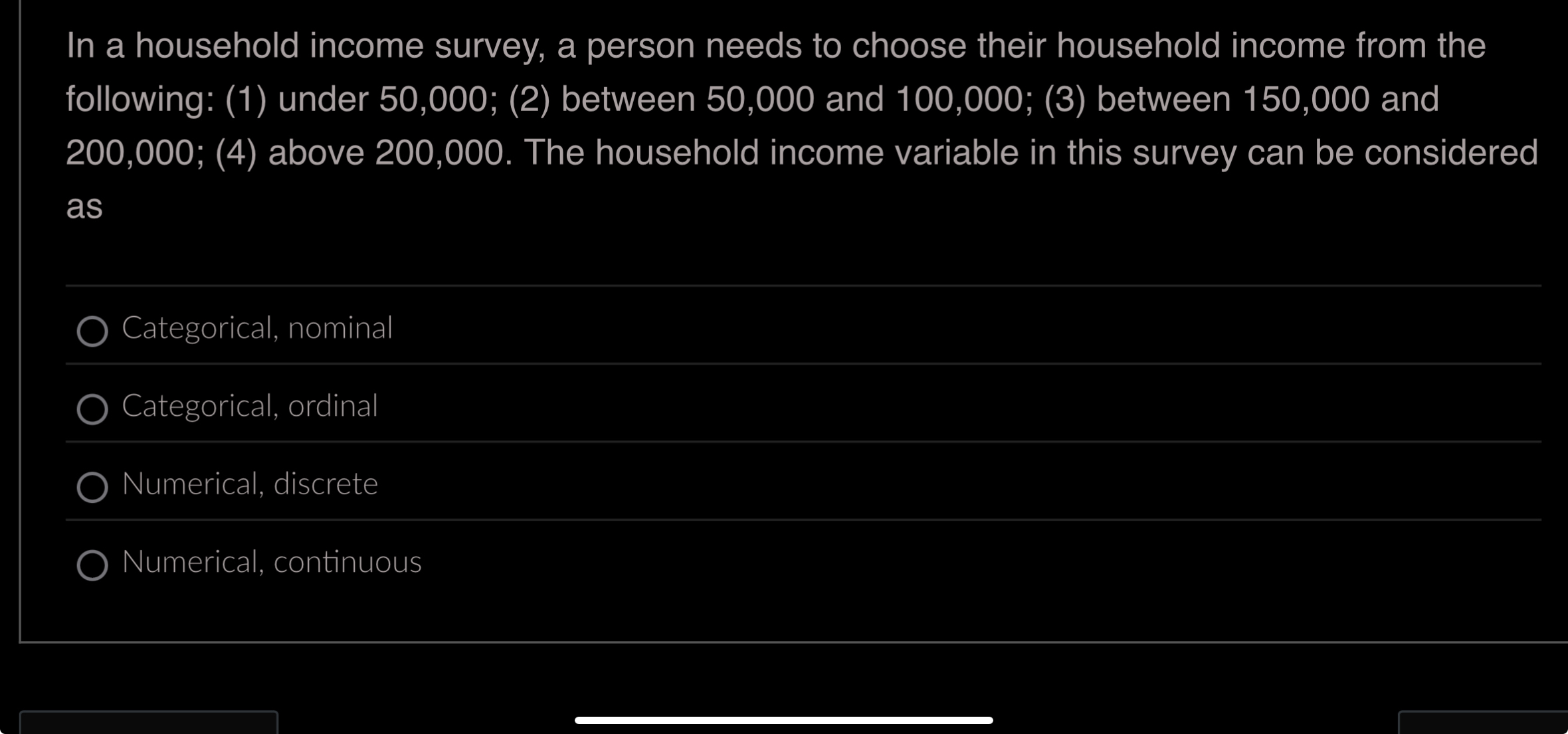 Solved In a household income survey, a person needs to | Chegg.com