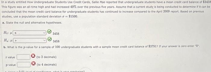 Solved In a study entitled How Undergraduate Students Use | Chegg.com