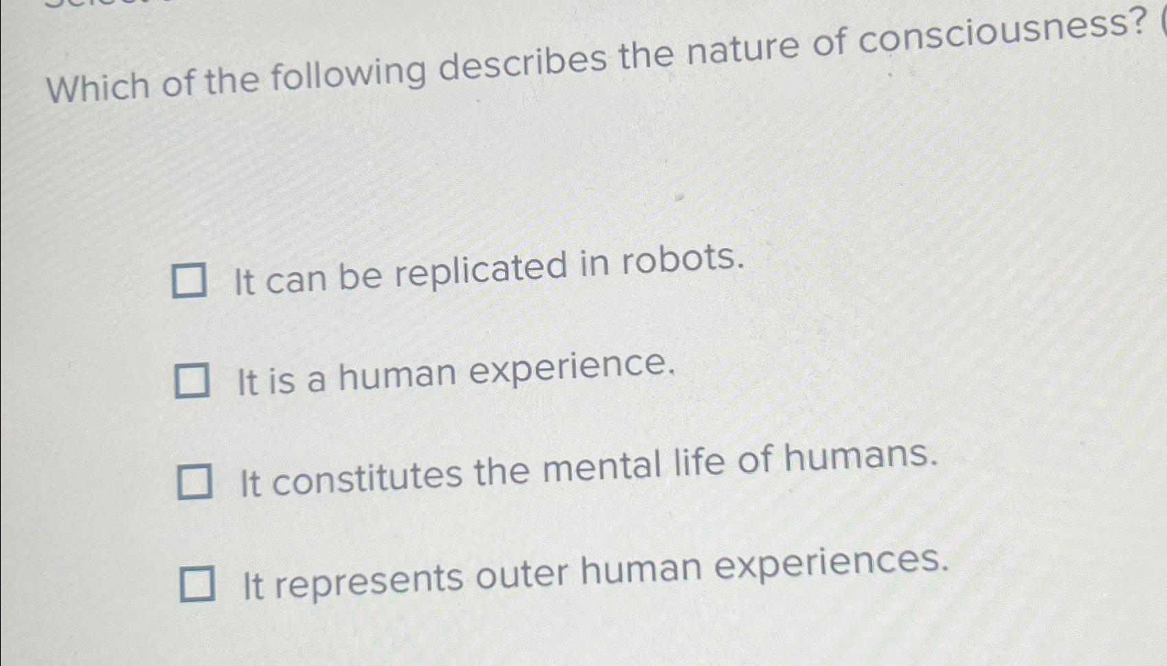 Solved Which of the following describes the nature of | Chegg.com