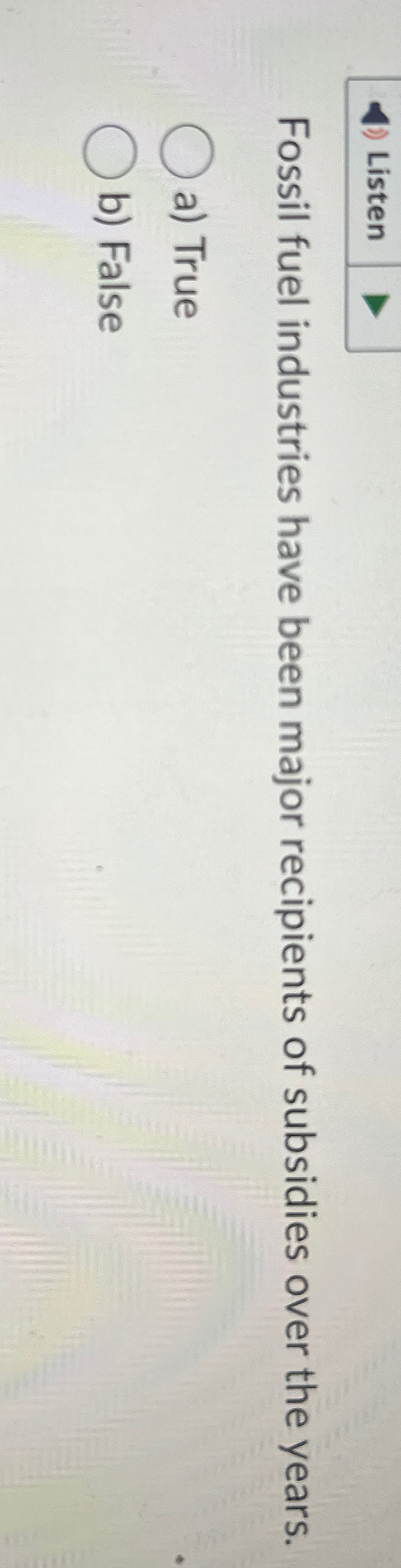 Solved ListenFossil fuel industries have been major | Chegg.com