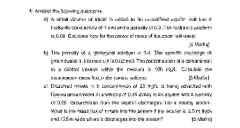 Solved 1. ﻿Answer the following questions:a) ﻿A small volume | Chegg.com