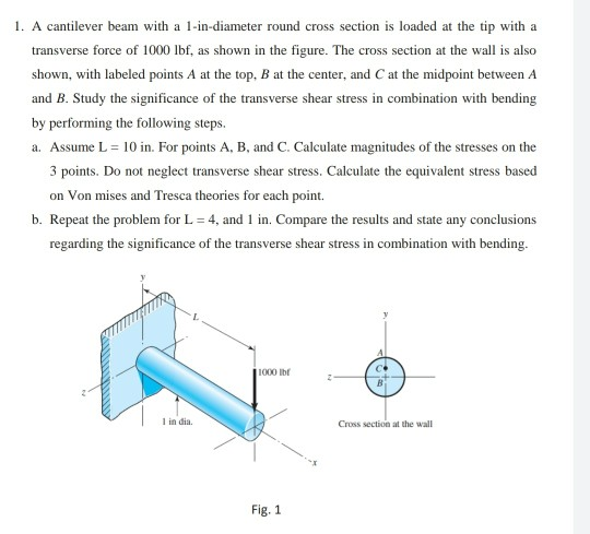 Bending Stress Formula For Circular Cantilever Beam - The Best Picture ...