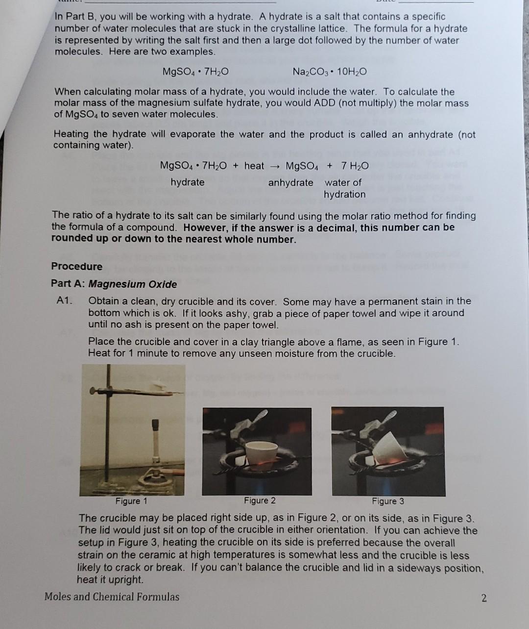 Solved Purpose - Use mole conversion factors to convert from | Chegg.com