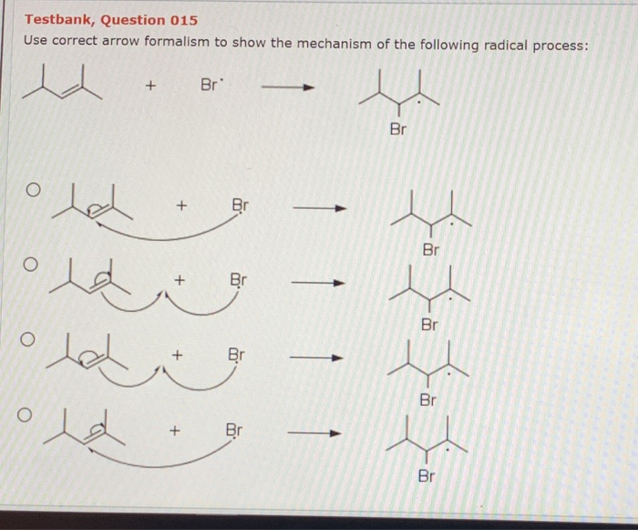 Solved Testbank Question 015 Use Correct Arrow Formalism To