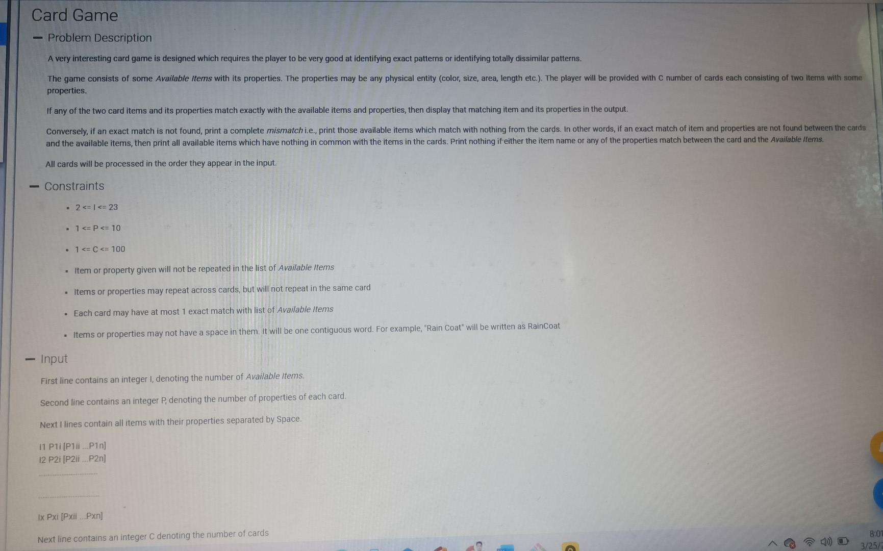 Solved Card Game Problem Description A very interesting card | Chegg.com