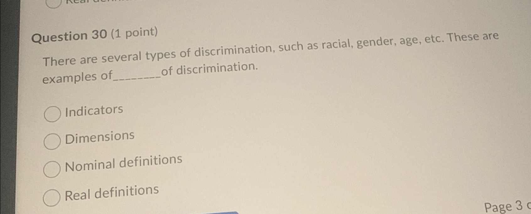 Solved Question 30 (1 ﻿point)There are several types of | Chegg.com