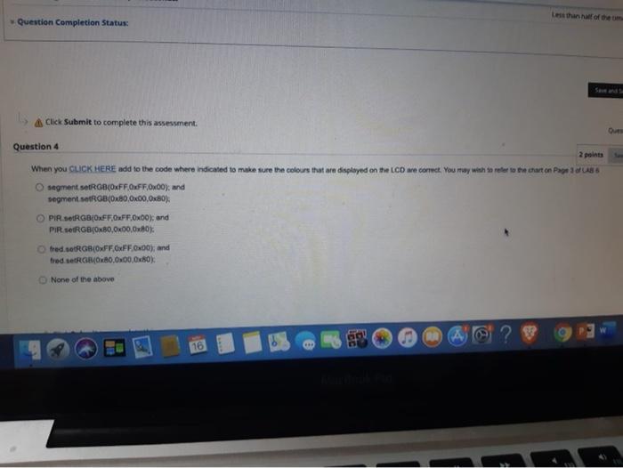 Solved Question Completion Status: Click Submit to complete | Chegg.com