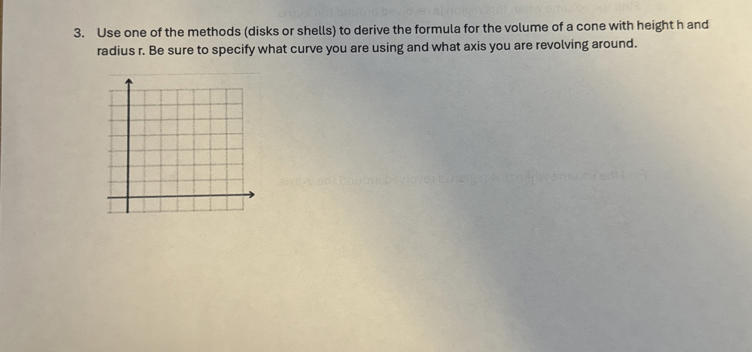 Solved Use one of the methods (disks or shells) ﻿to derive | Chegg.com