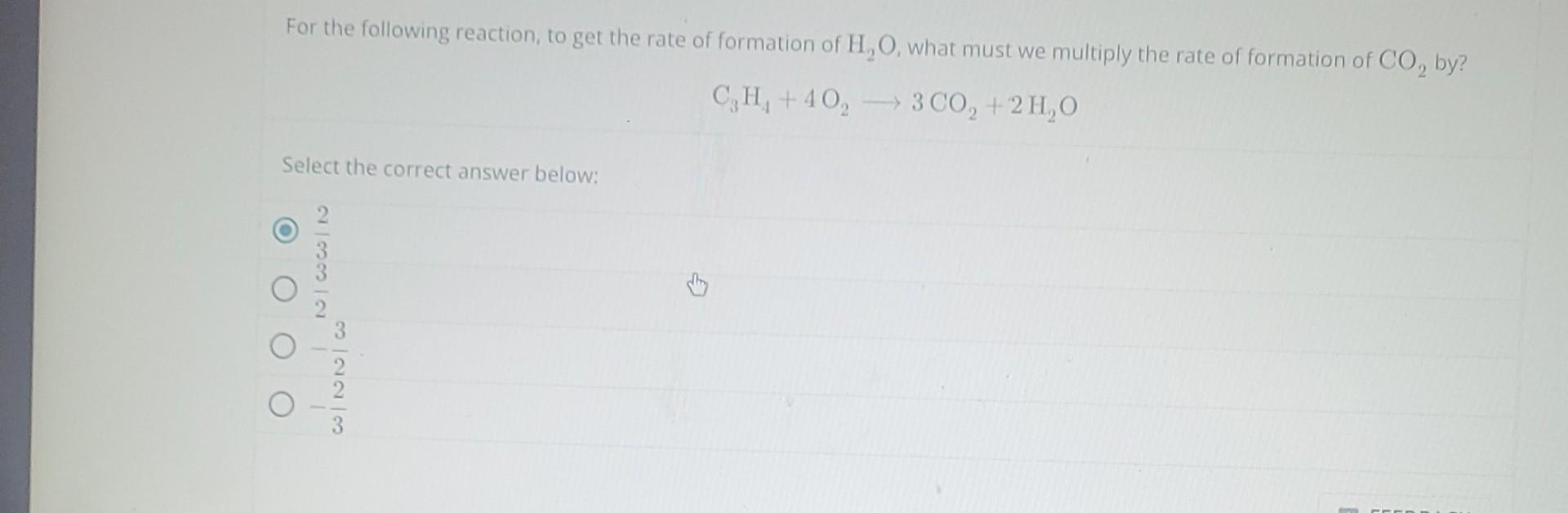Solved For the following reaction, to get the rate of | Chegg.com