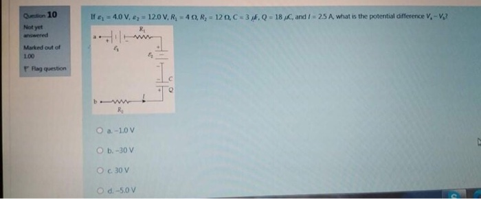 Solved to 10 116 - 4.0 V. - 120 V, R-40, R - 120, C3FQ - | Chegg.com
