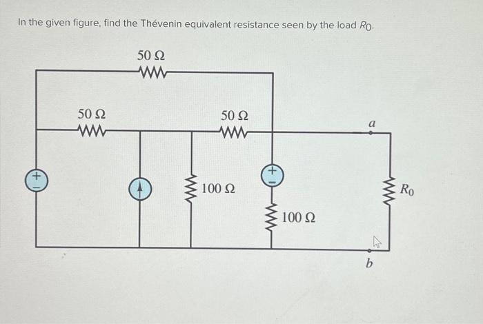 Solved In the given figure, find the Thévenin equivalent | Chegg.com