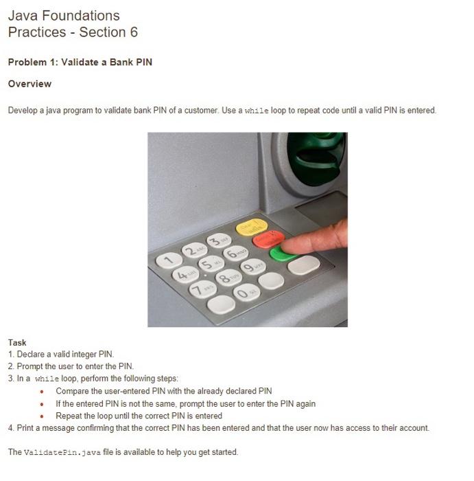 Solved Java Foundations Practices Section 6 Problem 1
