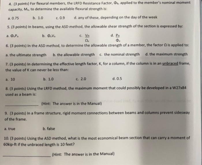Solved 1. (3 points) A W30 x 99 used as a beam has a 20 foot | Chegg.com