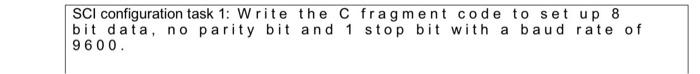 Solved Sci Configuration Task 1 Write The Fragment Code To 