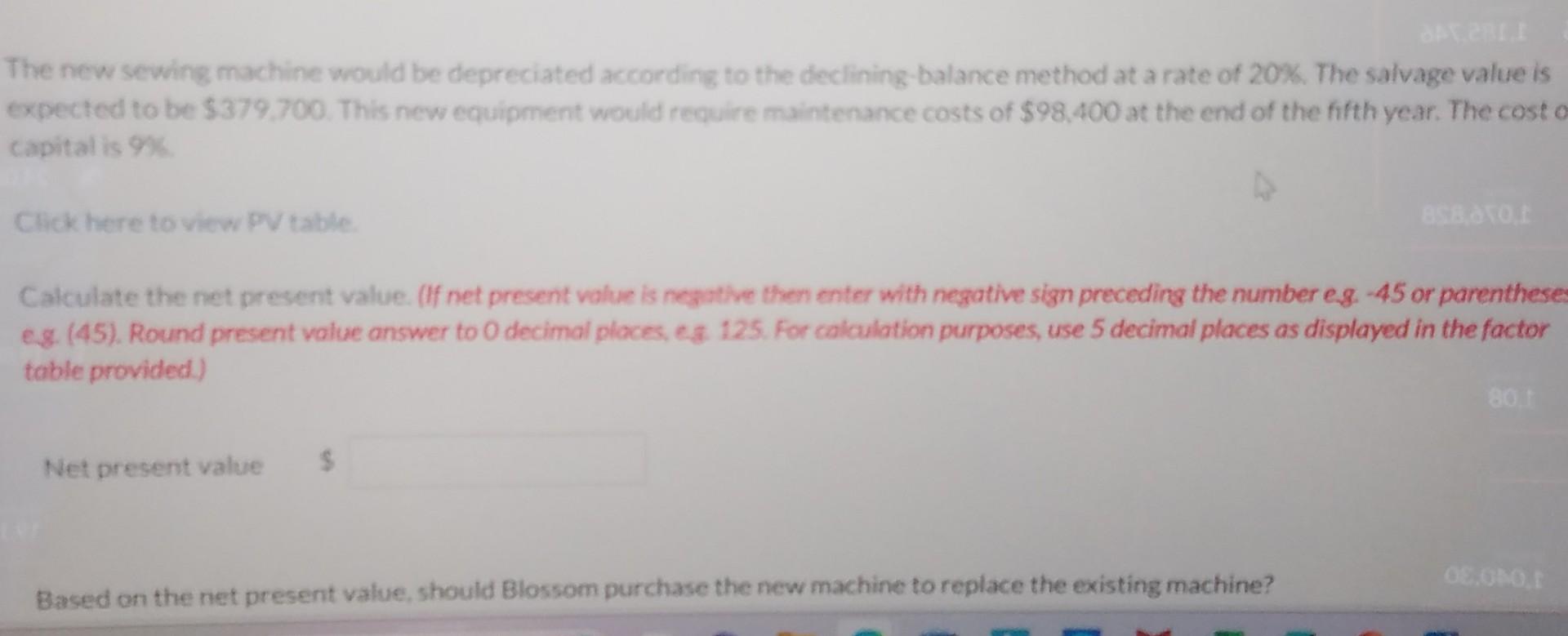 Solved urrent Attempt in Progress Blossom Inc, manufactures | Chegg.com