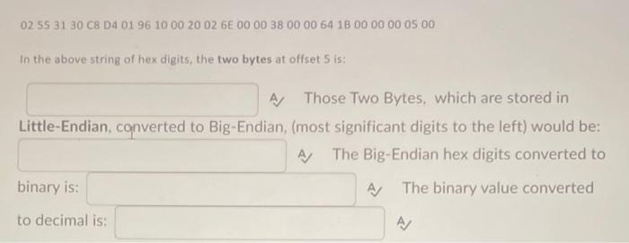 Solved 02553130D DA 0196100020026E000038000064180000000500 | Chegg.com