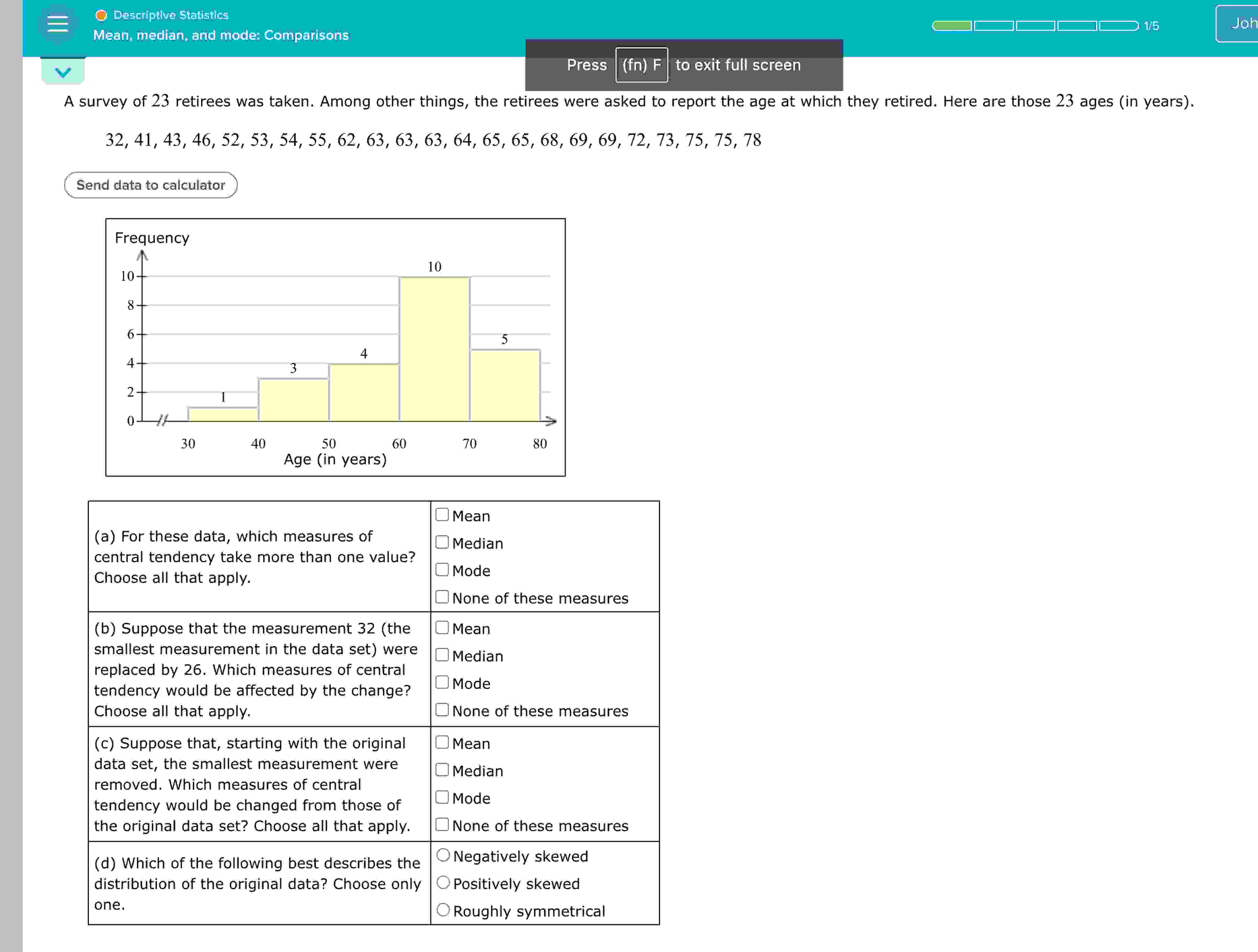 Solved A survey of 23 ﻿retirees was taken. Among other | Chegg.com