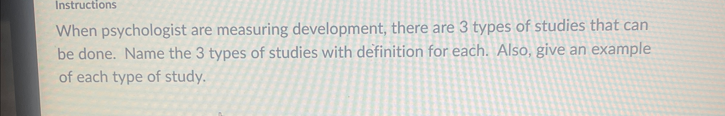 Solved InstructionsWhen psychologist are measuring | Chegg.com